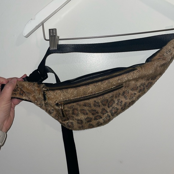 Bags | Leopard Print Fanny Pack Bum Bag Waist Pack Belt Bag 2 Pockets ...